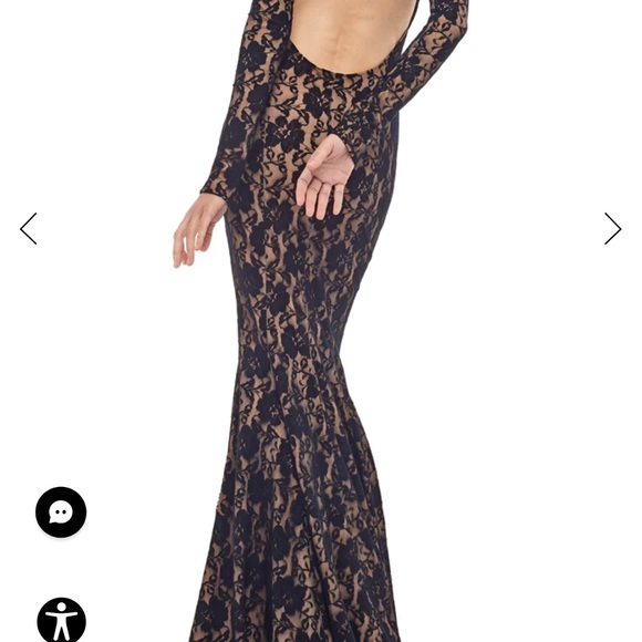 Norma Kamali | Dresses | Norma Kamala Long Lace Fishtail Gown M Nwt | Poshmark